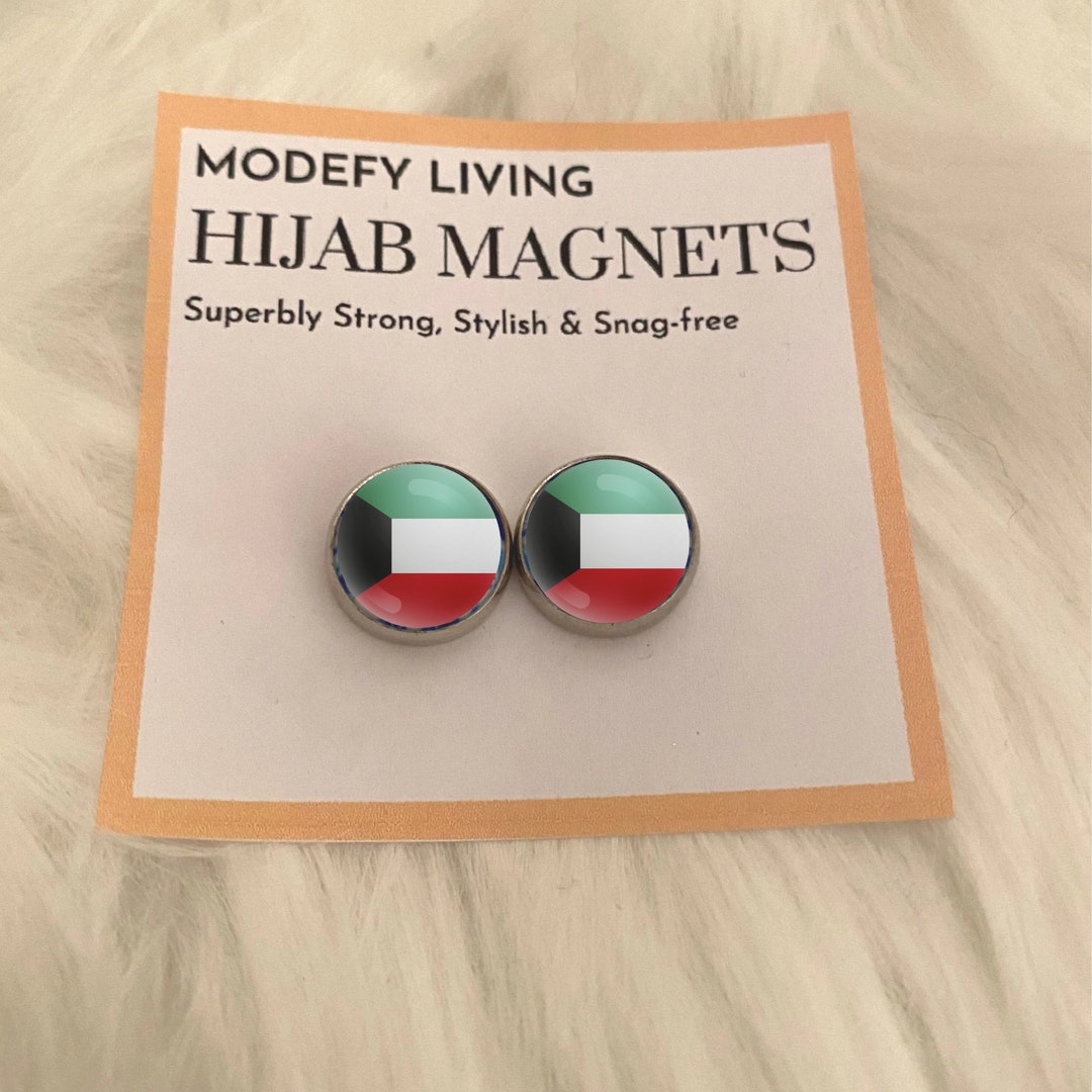 Hijab Magnets | Hijab Pins| Hijab Closure | Kuwait Flag | Kuwait Pride ...