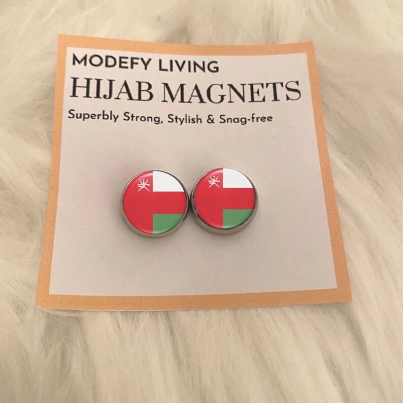 Hijab Magnets Hijab Pins Hijab Closure Oman Flag Oman Magnet Oman Gift ...