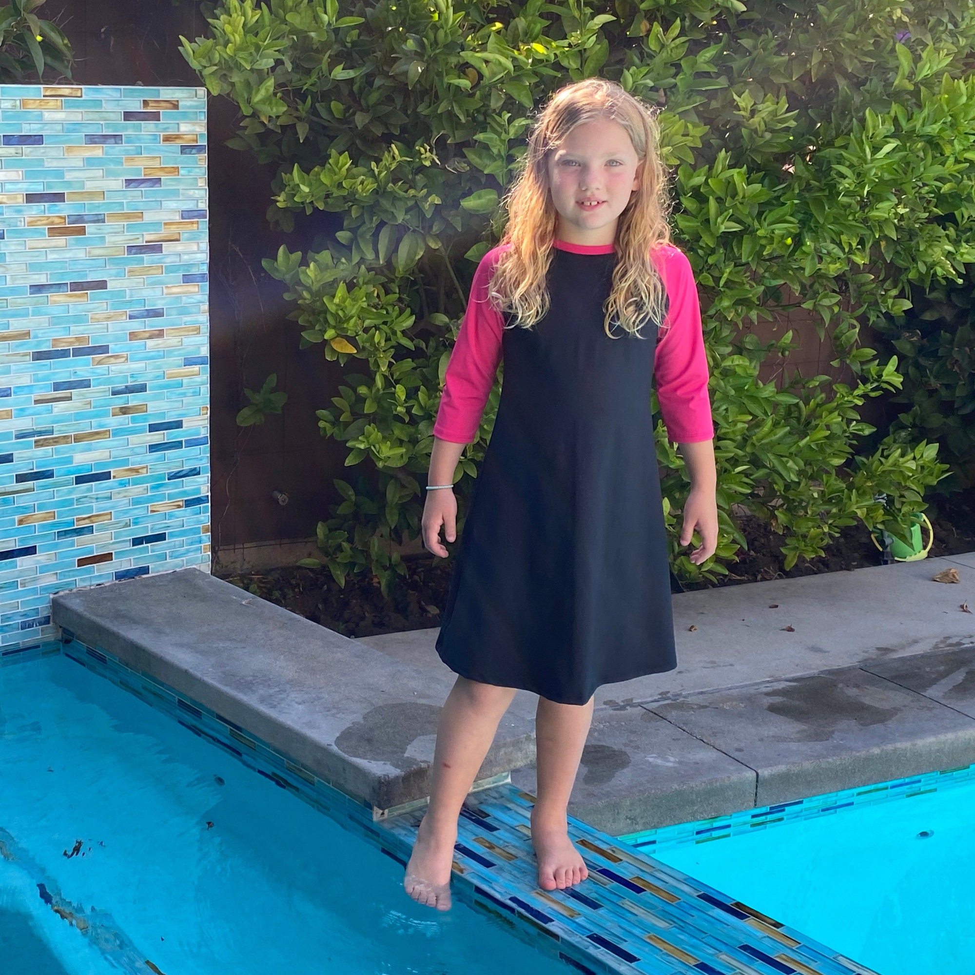 Swimwear for Girls Modest Swimdress Beach Coverup Pool - Etsy