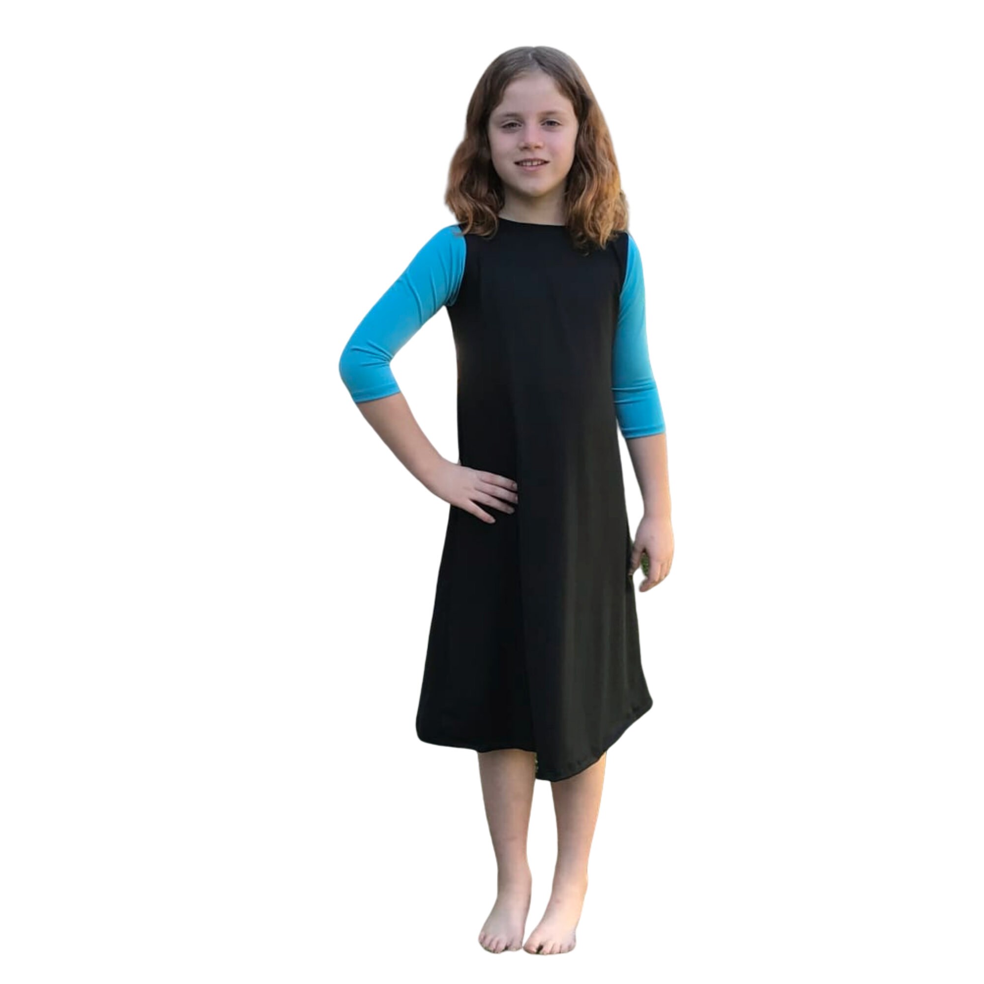 Girls Swim Dress Play Dress Swimwear Kids Swimsuit Full Cover Sun ...