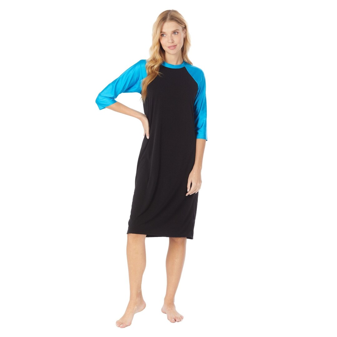 Blue & Black Swim Dress: UPF 50+ Sun Protection, Fast Drying FREE SHIP ...