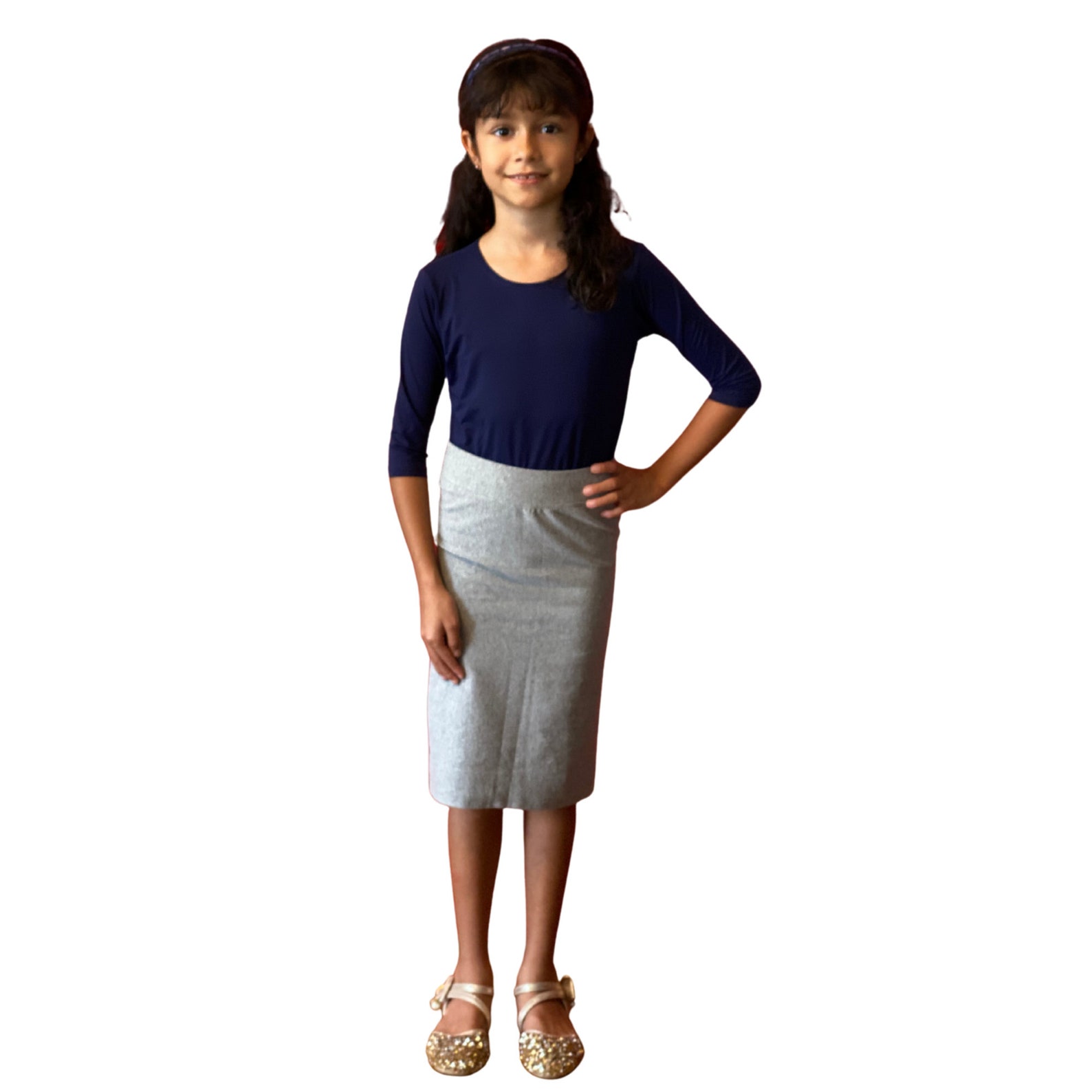 Girls' Pencil Skirt Modest Skirt Knee Length Skirt Super - Etsy