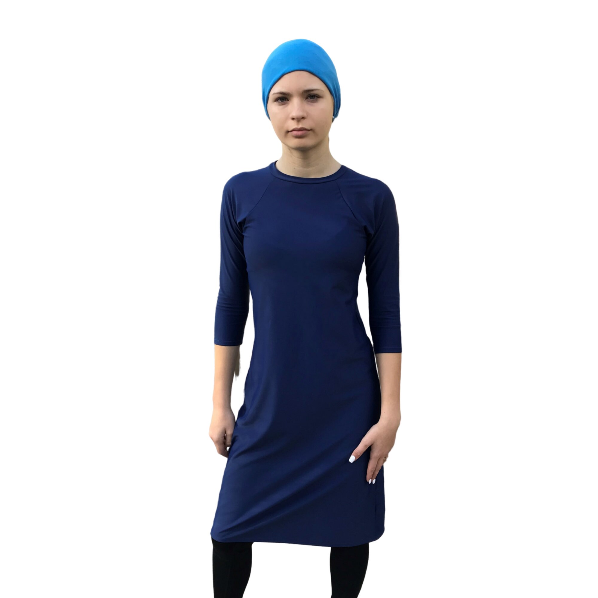 Cool White Cream Athletic Head Scarf Sun Protection Tichel Snood ...
