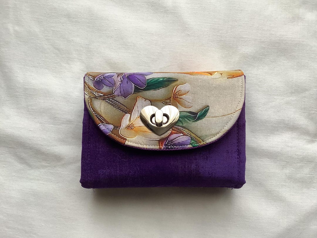 Small Wallet Purple - Etsy
