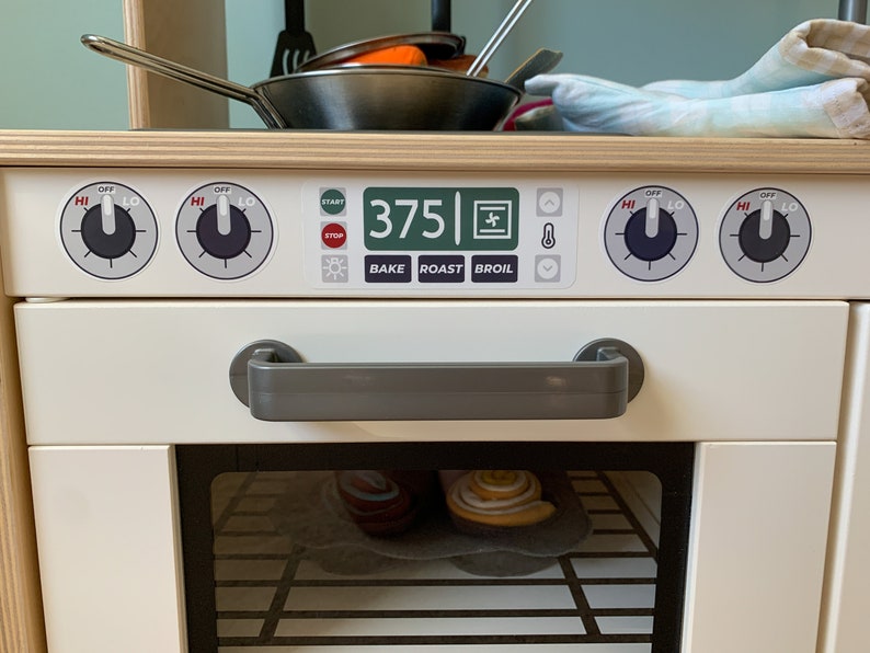 Oven Buttons, Fits on Ikea Duktig, Play Kitchen, Oven Decal, Oven ...