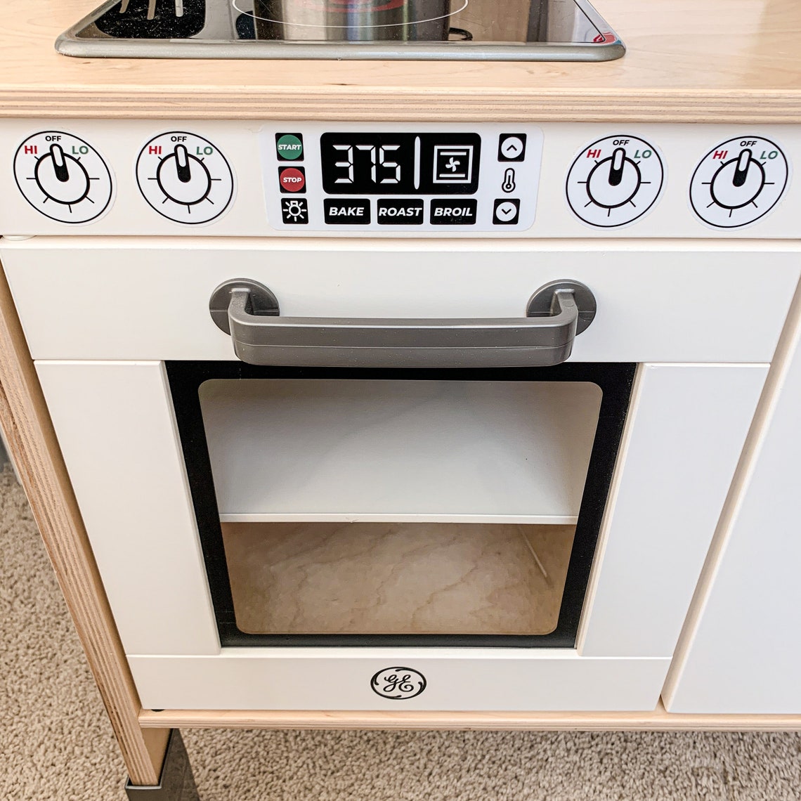 Oven Buttons, Fits on Ikea Duktig, Play Kitchen, Oven Decal, Oven ...