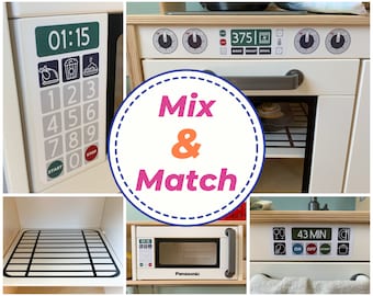 Play Kitchen Stickers Decal Set Mix and Match Fits on Ikea - Etsy
