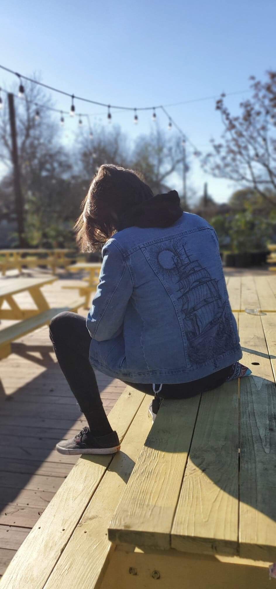Custom Hand-drawn Denim Jackets - Etsy