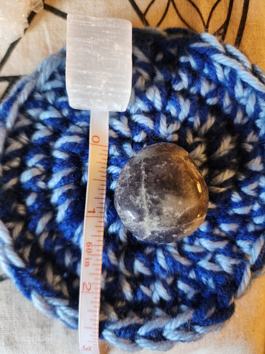 Iolite Palmstone Throat Chakra Viking Stone Energy Protection Truth ...
