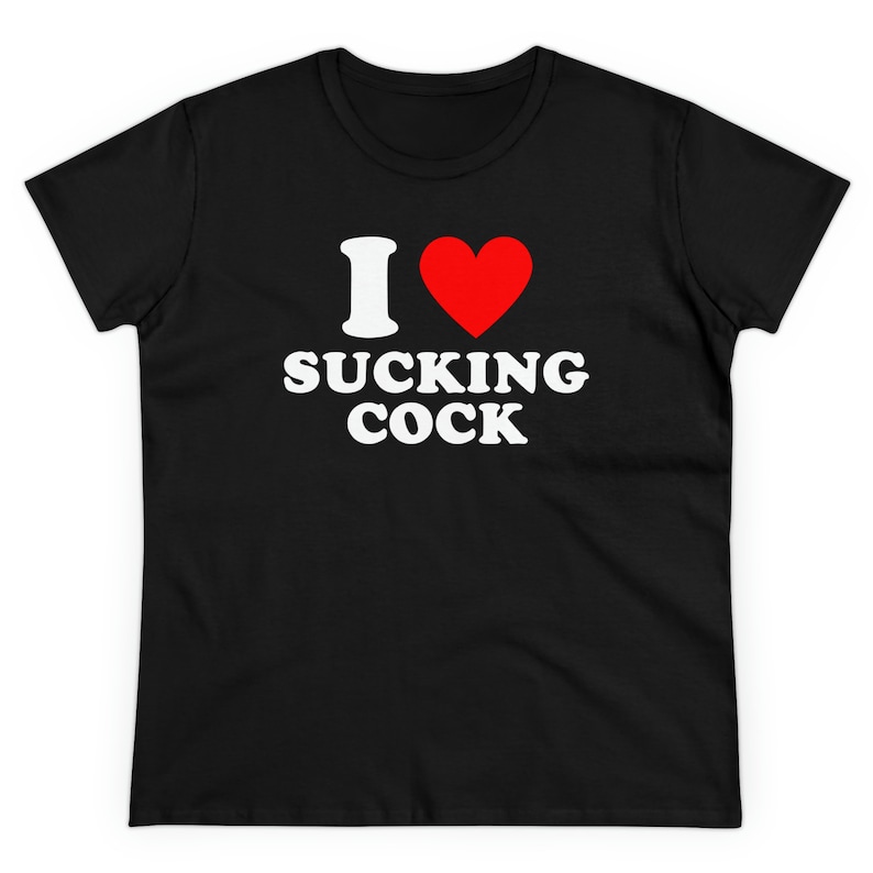 I Heart Sucking Cock Shirt Y2k Clothes Cute Graphic Tee Offensive