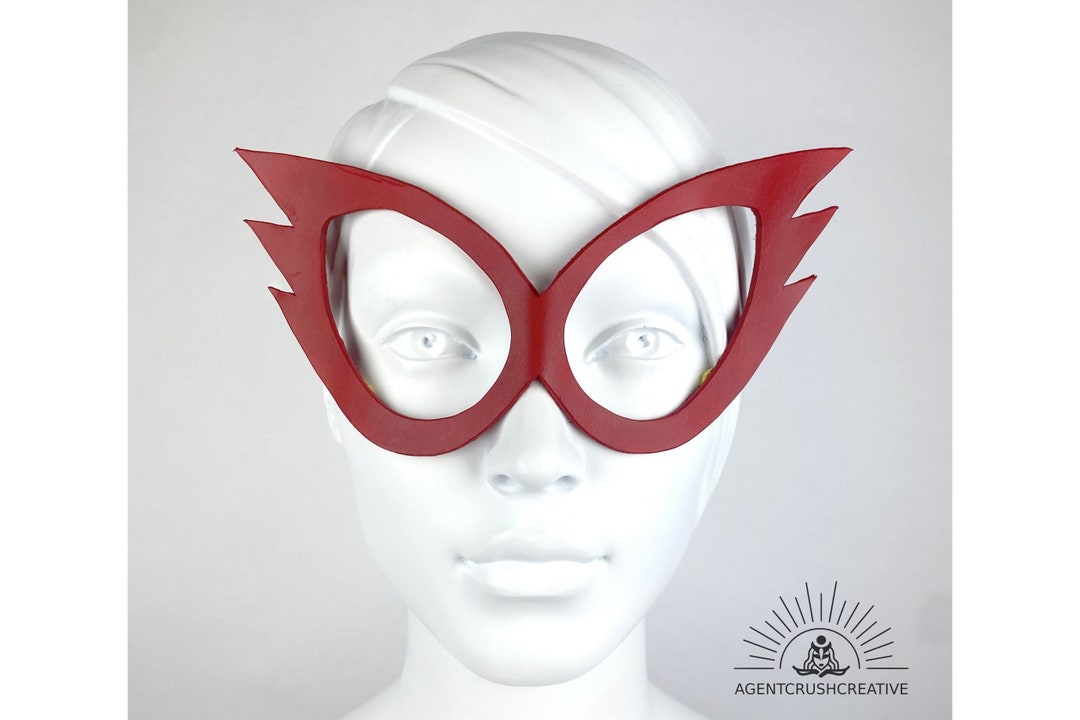 Sexy Anime Cosplay Girl, Red Hero Mask Cosplay, Leather Cosplay Mask ...