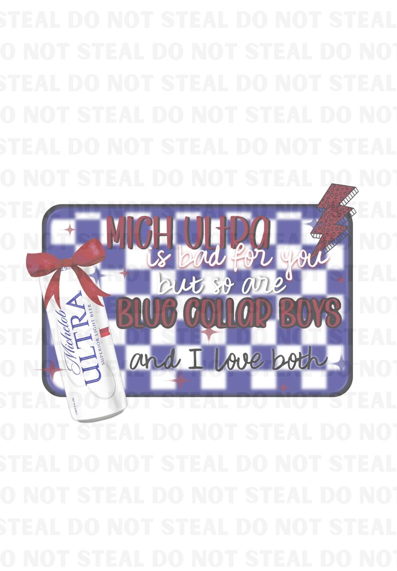 Mich Ultra & Blue Collar Boys PNG - Etsy