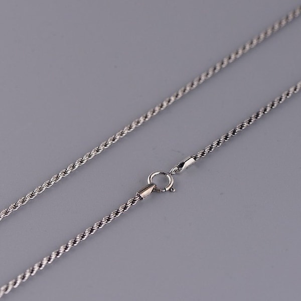 Silver Rope Chain - Etsy