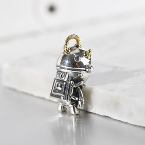 Sterling Silver Spaceman Pendant, Astronaut Necklace Pendant, Space ...