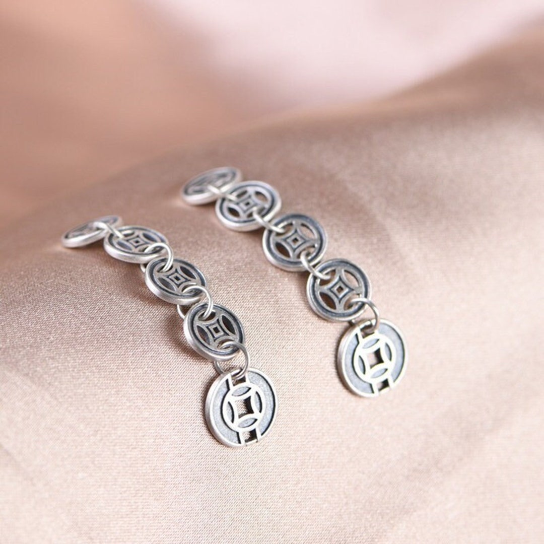 Sterling Silver Coin Charm, Coin Bracelet Charm, Vintage Money Charm ...