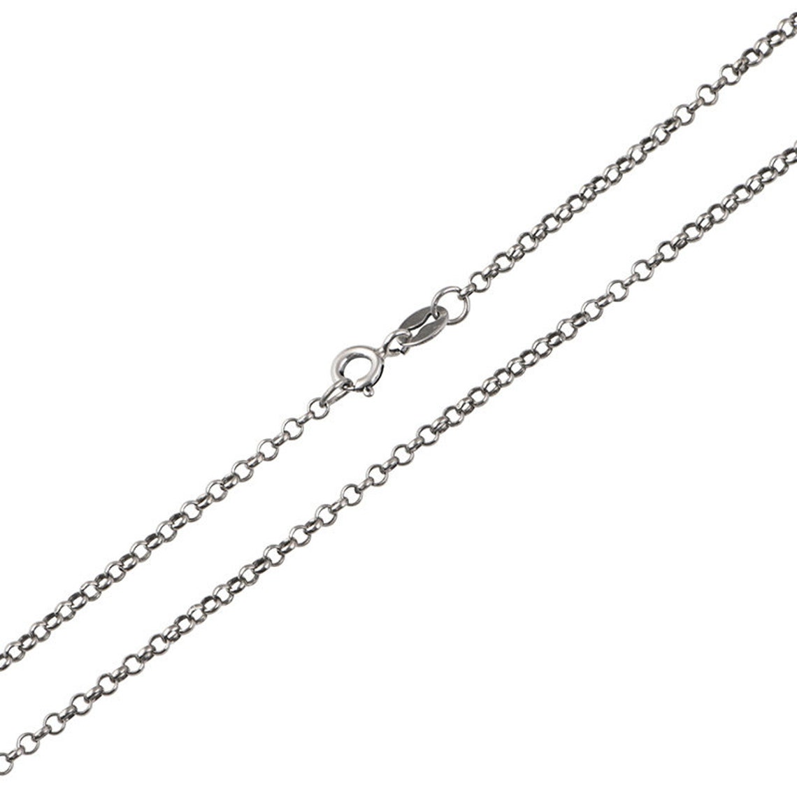 Sterling Silver Rolo Chain 2.5mm 30inch, Rolo Chain Necklace, Vintage ...