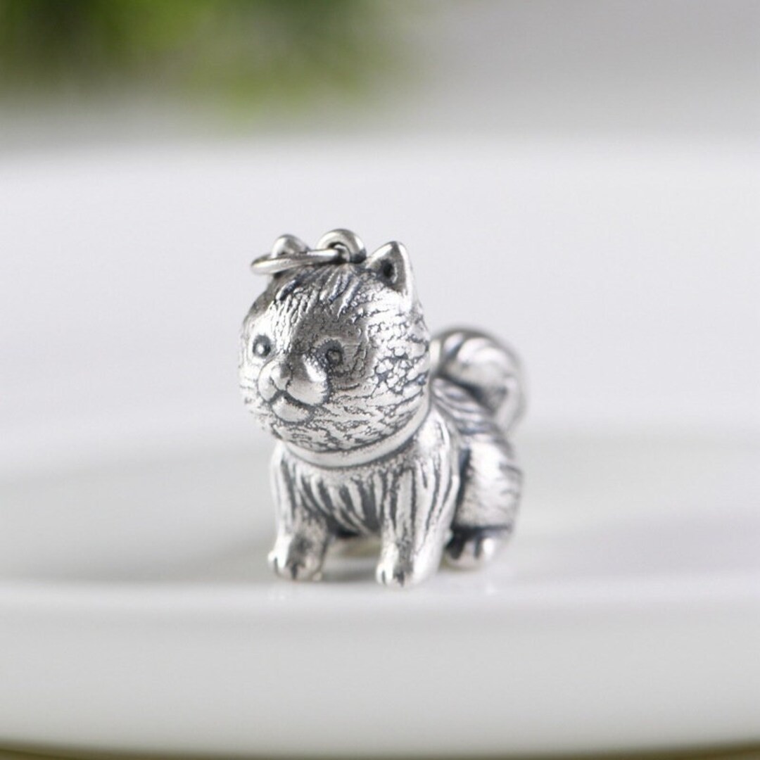 990 Sterling Silver Dog Necklace Pendant, Cute Dog Pendant Charm, Puppy ...