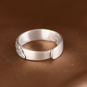 999 Sterling Silver Lotus Ring Silver Lotus Jewelry Lotus - Etsy