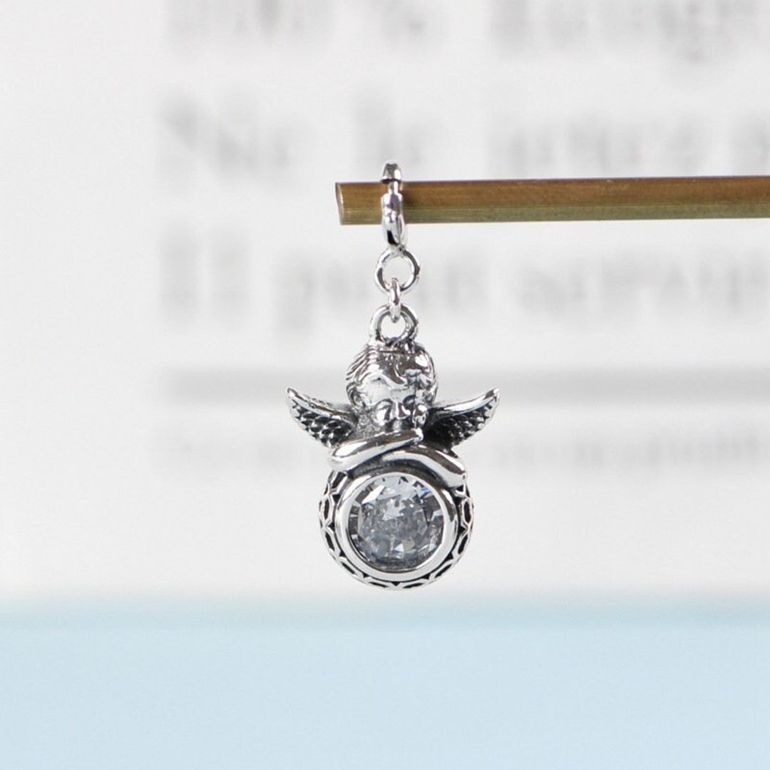 Sterling Silver Little Angel Necklace Pendant, Angel Baby Jewelry ...
