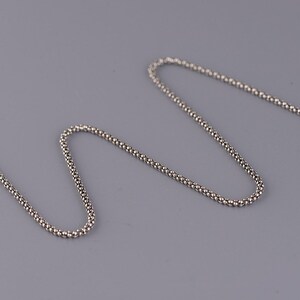 Sterling Silver Popcorn Chain 1.5mm-2.5mm,length 16inch-32inch, Long ...