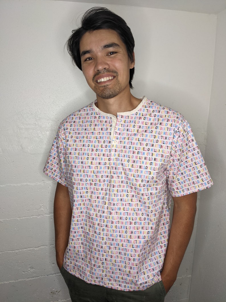 Woven T-shirt Sewing Pattern PDF and Instructions Digital (with Video ...