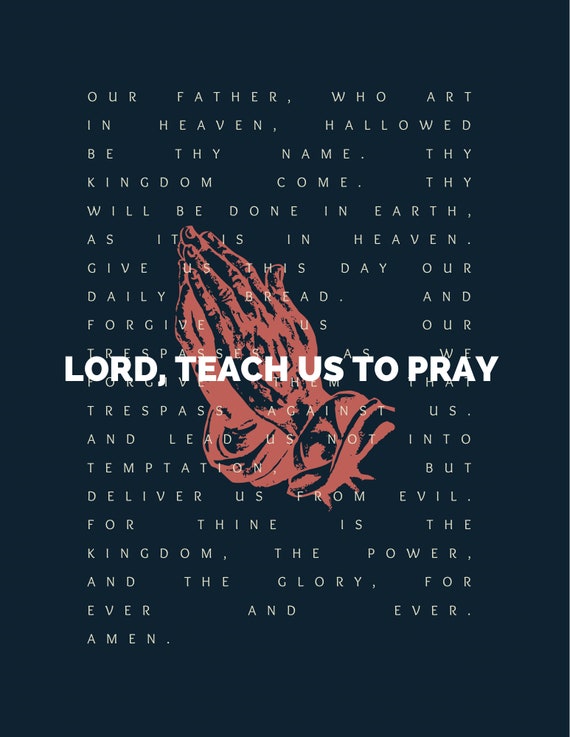 Lord's Prayer Retro Classic Modern Vintage Art and - Etsy
