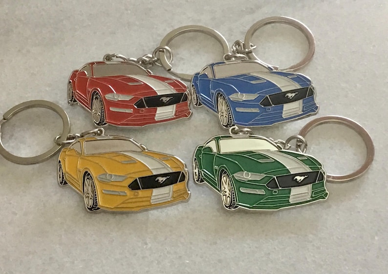 Ford Mustang Metal Keyring – Modern Muscle Car Accessory - Etsy