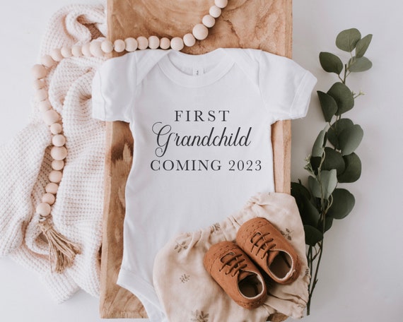First Grandchild First Grandchild Bodysuit Baby Outfit Baby - Etsy