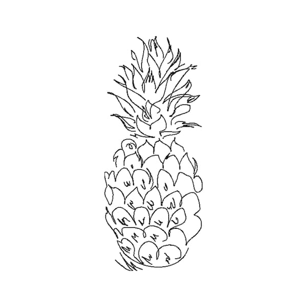 Pineapple Line Art - Etsy