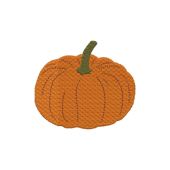 Pumpkin Machine Embroidery Design. Multiple Sizes - Etsy
