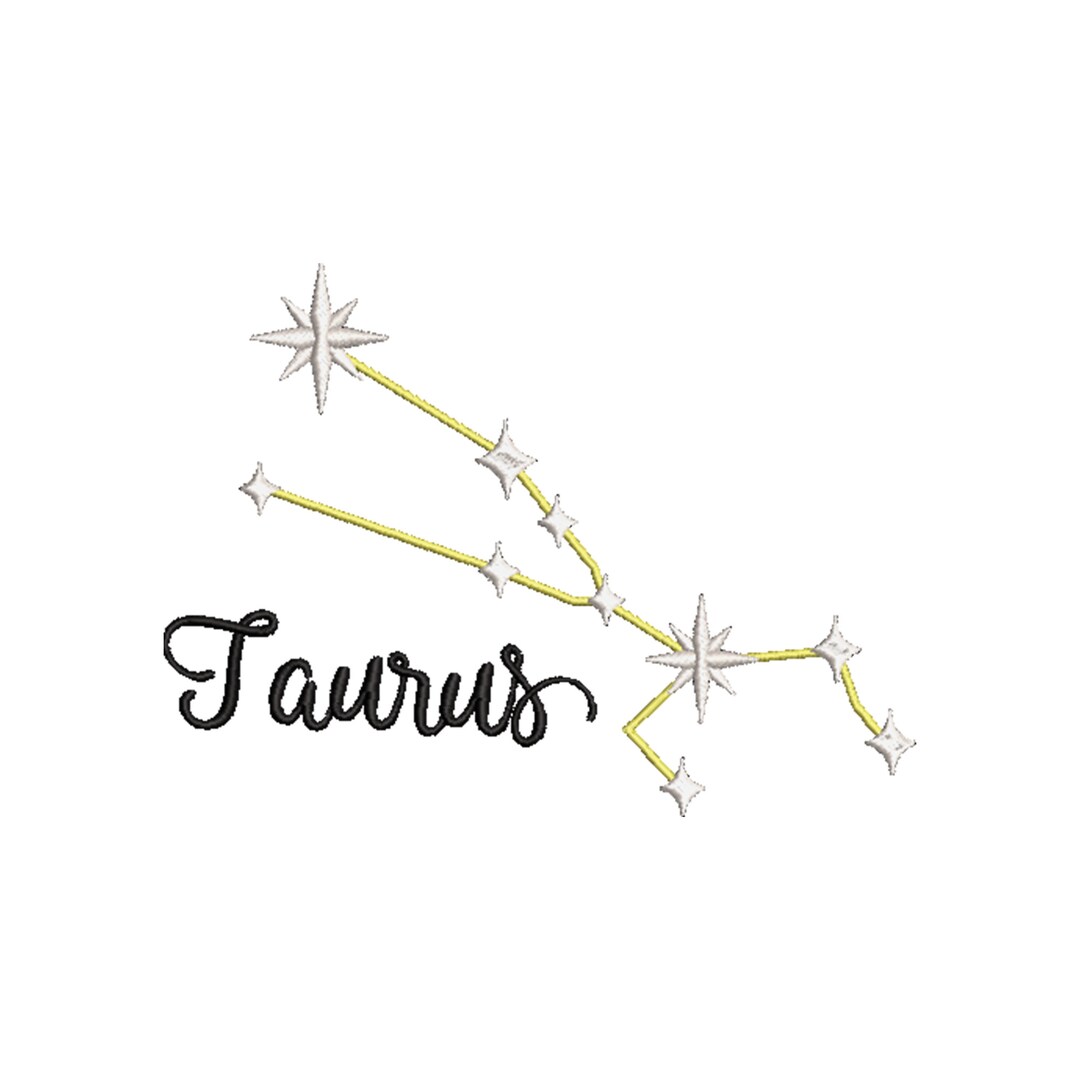 Taurus Astrology Constellation Machine Embroidery Designs. Multiple ...