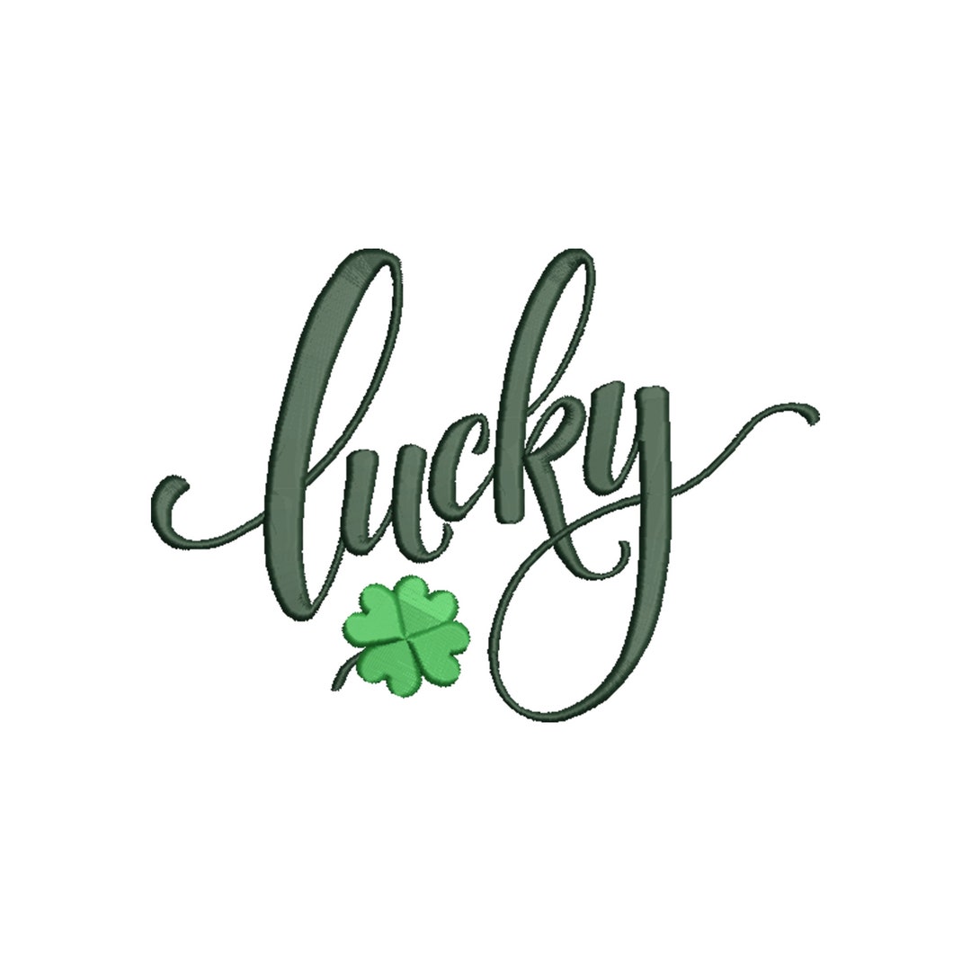 Lucky Clover Machine Embroidery Design. - Etsy