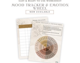 Emotion Wheel Name My Feelings Workbook Feelings Wheel With Mood ...
