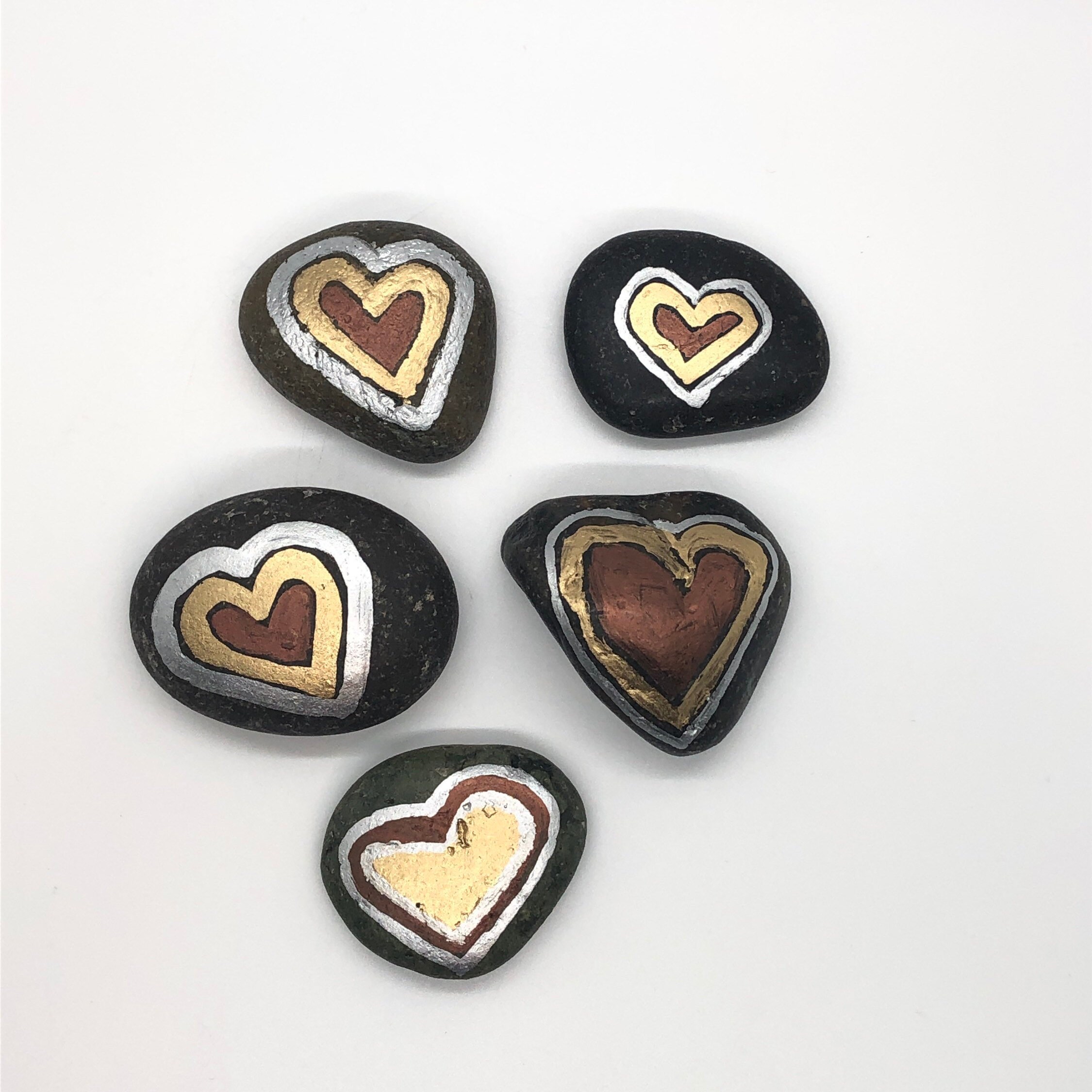 Decorative Stones Hearts or Kintsugi Kintsukuroi Decor - Etsy