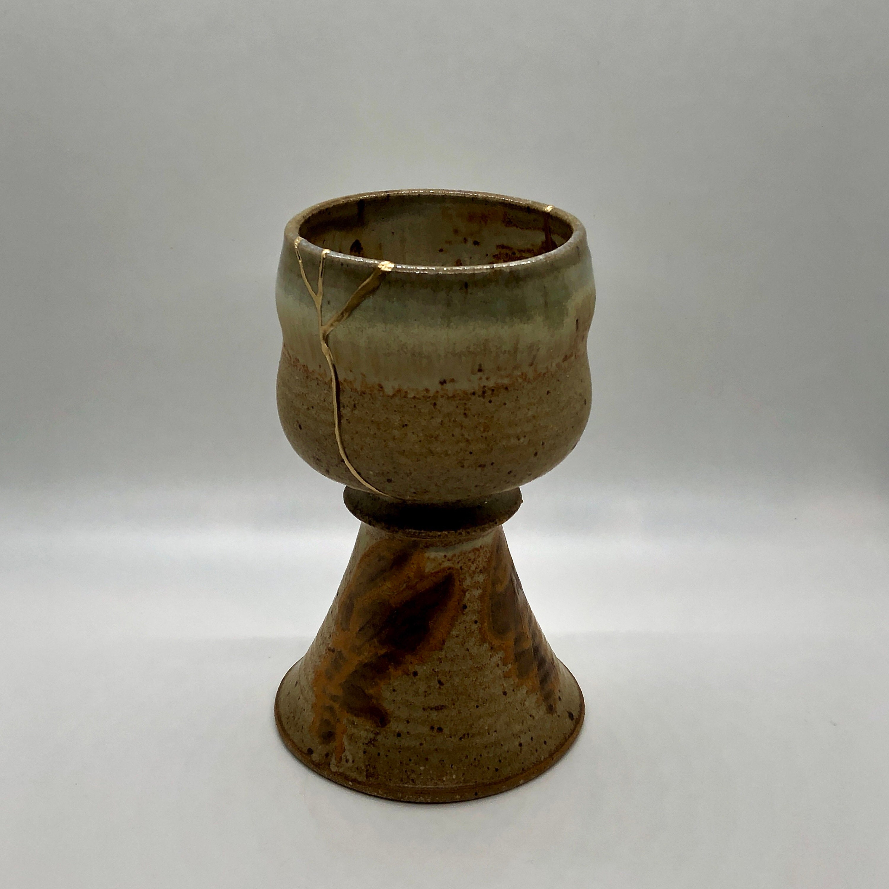 Original Kintsugi Studio Pottery | Handmade Goblet | Chalice | Holy ...