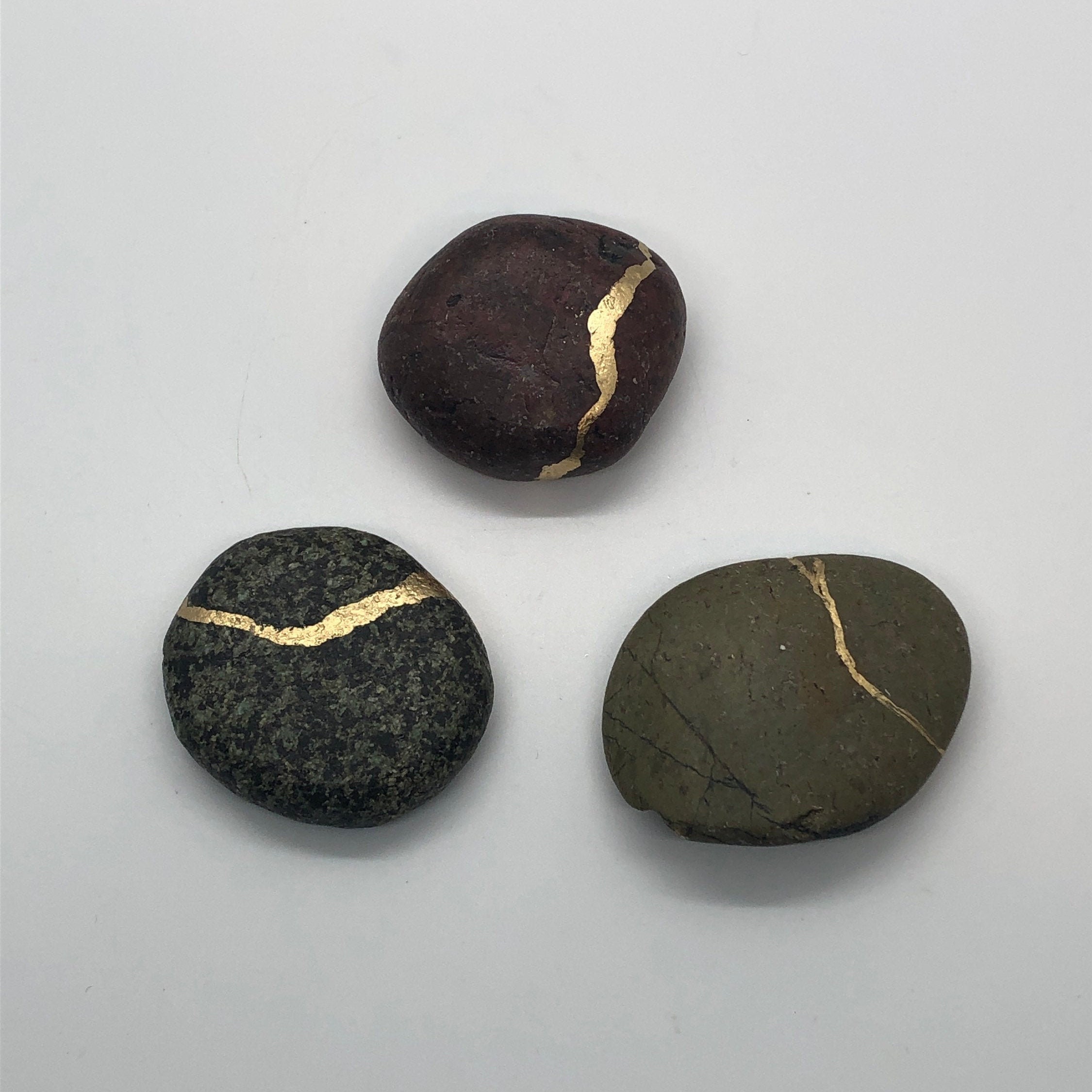 Decorative Stones Hearts or Kintsugi Kintsukuroi Decor - Etsy