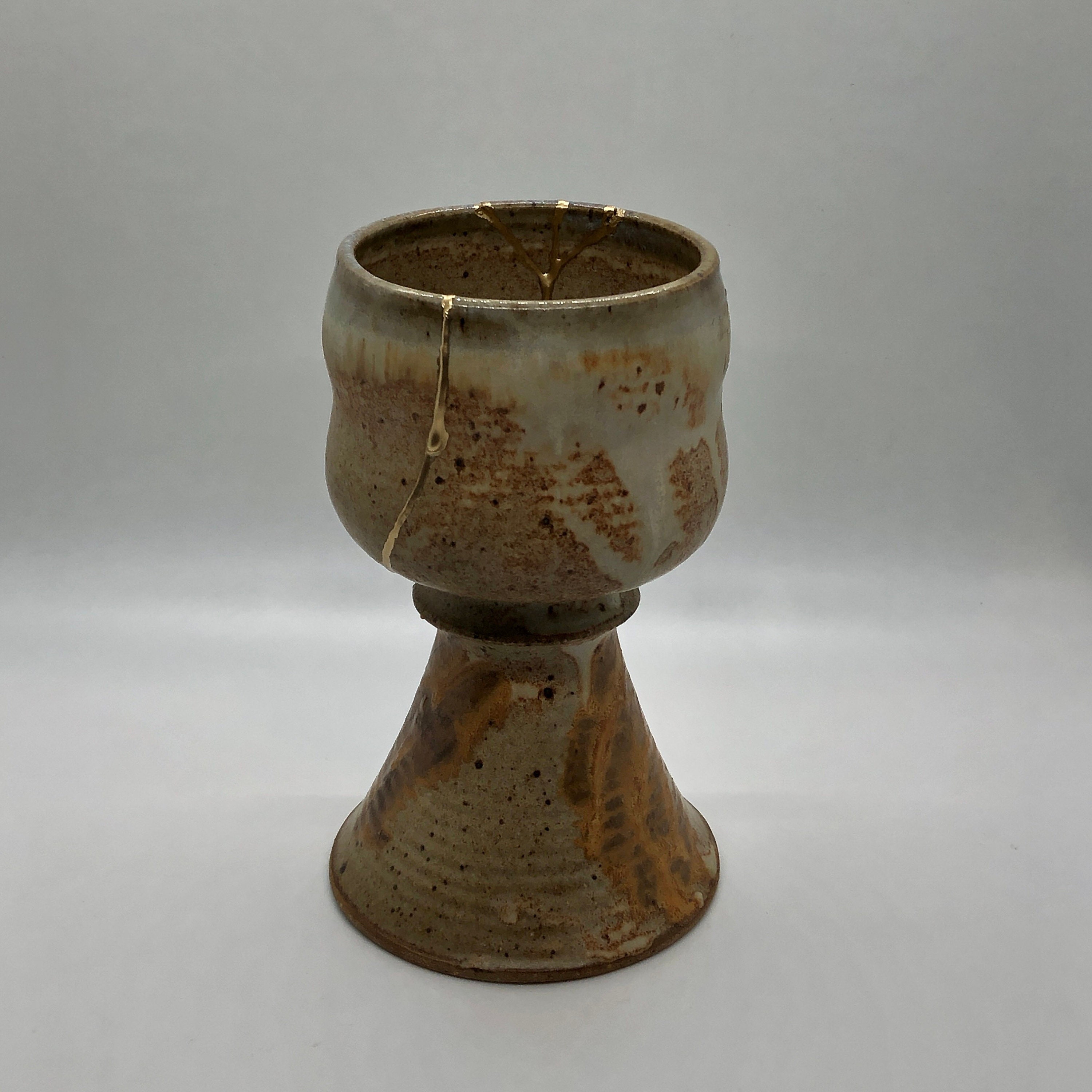 Original Kintsugi Studio Pottery | Handmade Goblet | Chalice | Holy ...