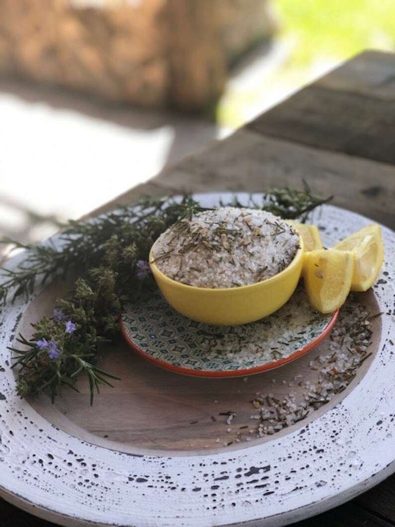 Salty Expressions - Farm Fresh Lemon Rosemary Finishing Salt 4oz - Etsy