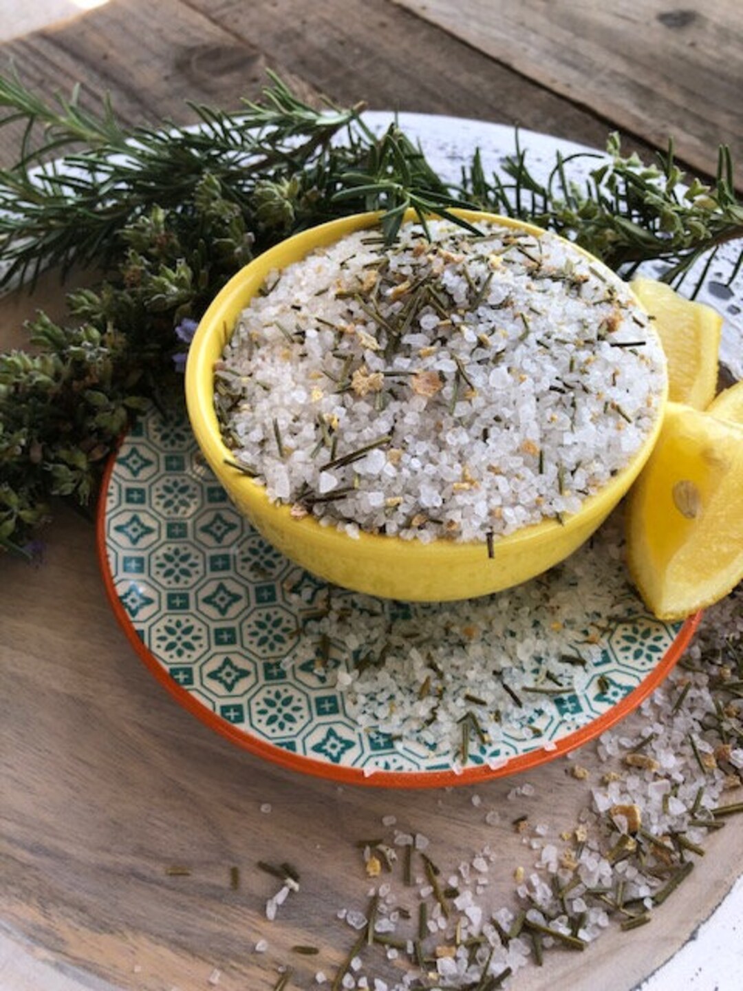 Salty Expressions - Farm Fresh Lemon Rosemary Finishing Salt 4oz - Etsy