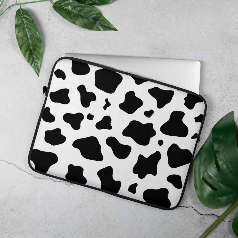 Cow Print Laptop Sleeve One-sided | Etsy