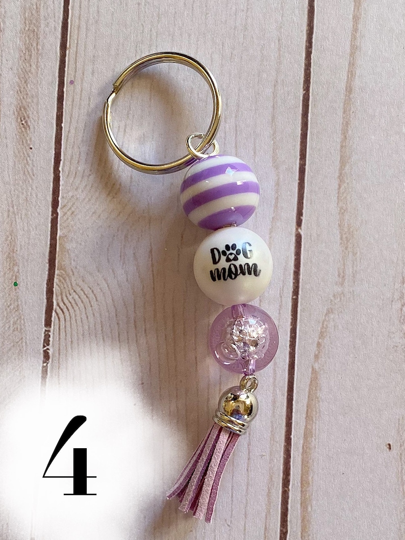 Bubblegum Bead Keychains - Etsy