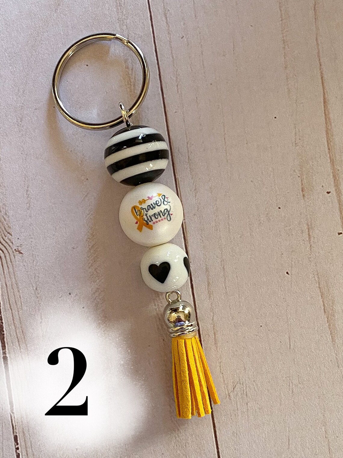 Bubblegum Bead Keychains - Etsy