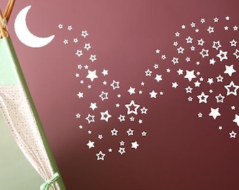 Large Star Decals . Star Wall Decals . Nursery Star Decals . - Etsy