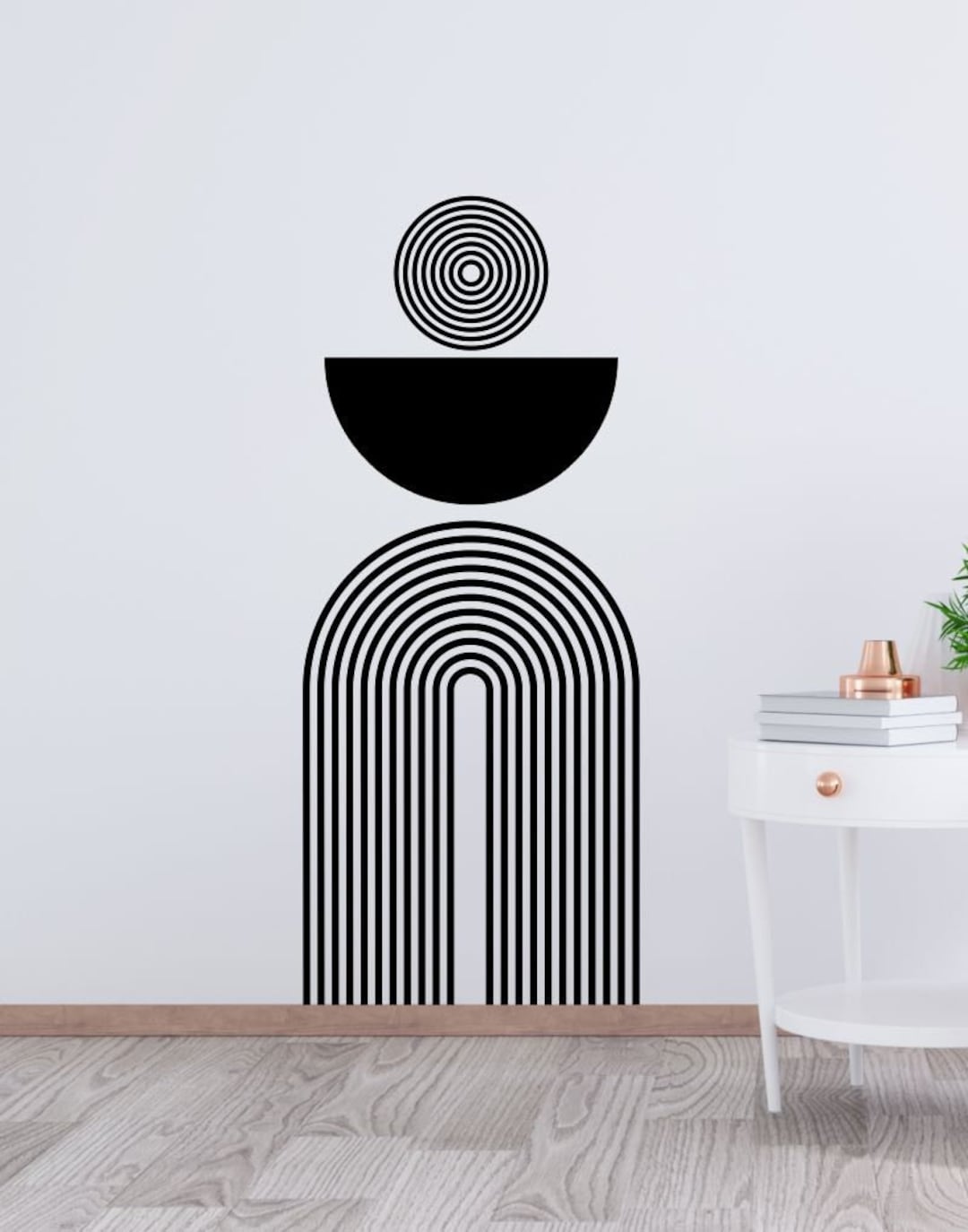 JANUARY SALES Abstract Wall Decals, Geometric Elements, Circles, Living ...