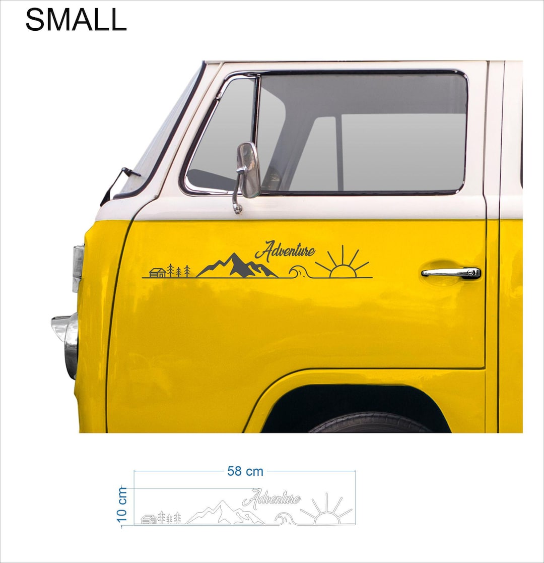 APRIL SALE! Camper Van Decal, Vehicle Decal, Adventure, Camping, - Etsy