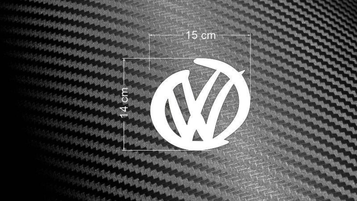 Vw logo decal Volkswagen Car Decals Car stickers | Etsy