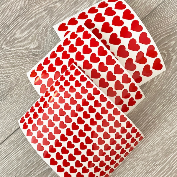 Gold Heart Stickers - Etsy