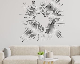Circuit Board Decal - Etsy