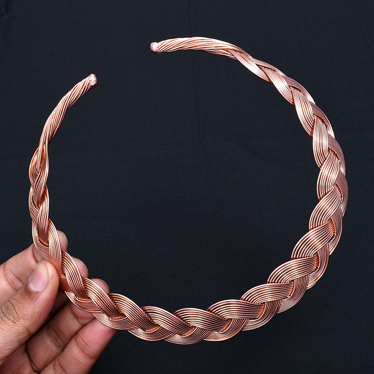 Braided Copper Wire Choker Necklace: Ethnic Copper Jewelry - Etsy