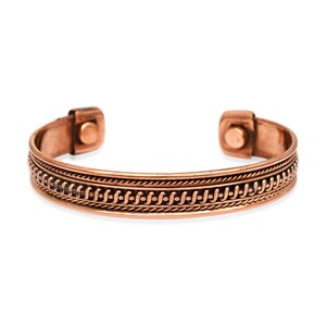Magnetic Pure Copper Bangle | Solid Copper Bangle | Tibetan Style | Set ...